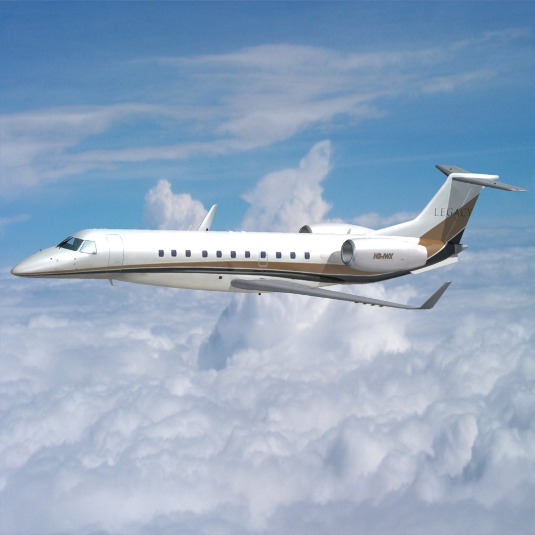 Embraer Erj-135bj Legacy Business Jet 3ds