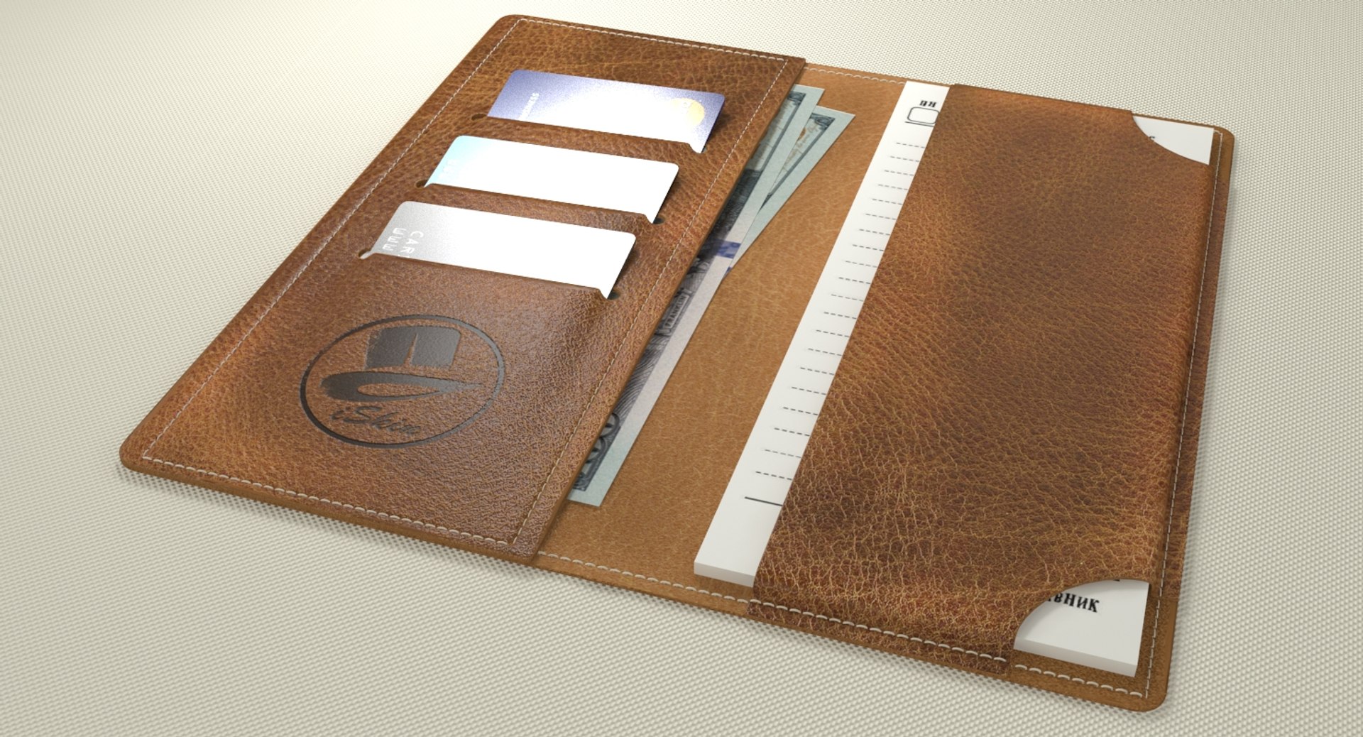3d Realistic Wallet