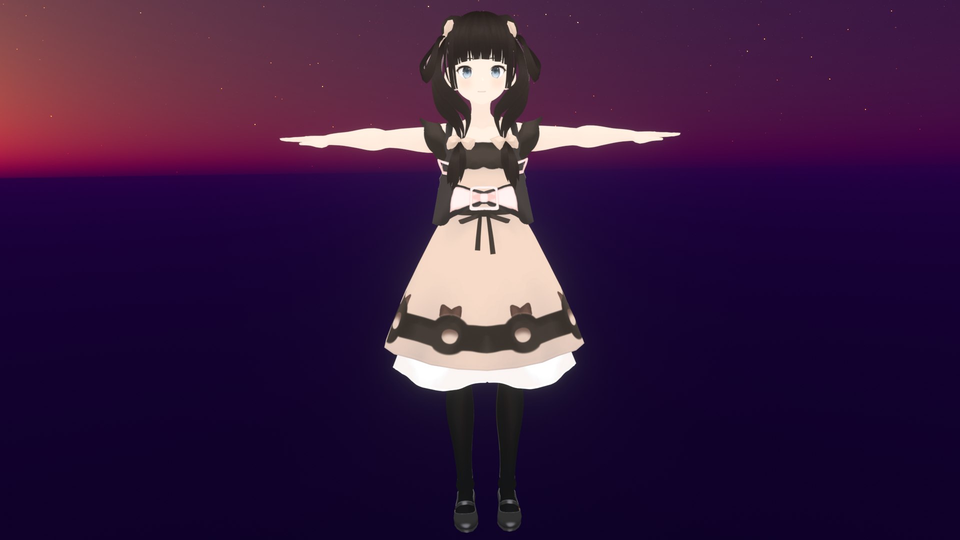 3D Model Game Ready Low Poly Anime Character Girl 27 - TurboSquid 1907578