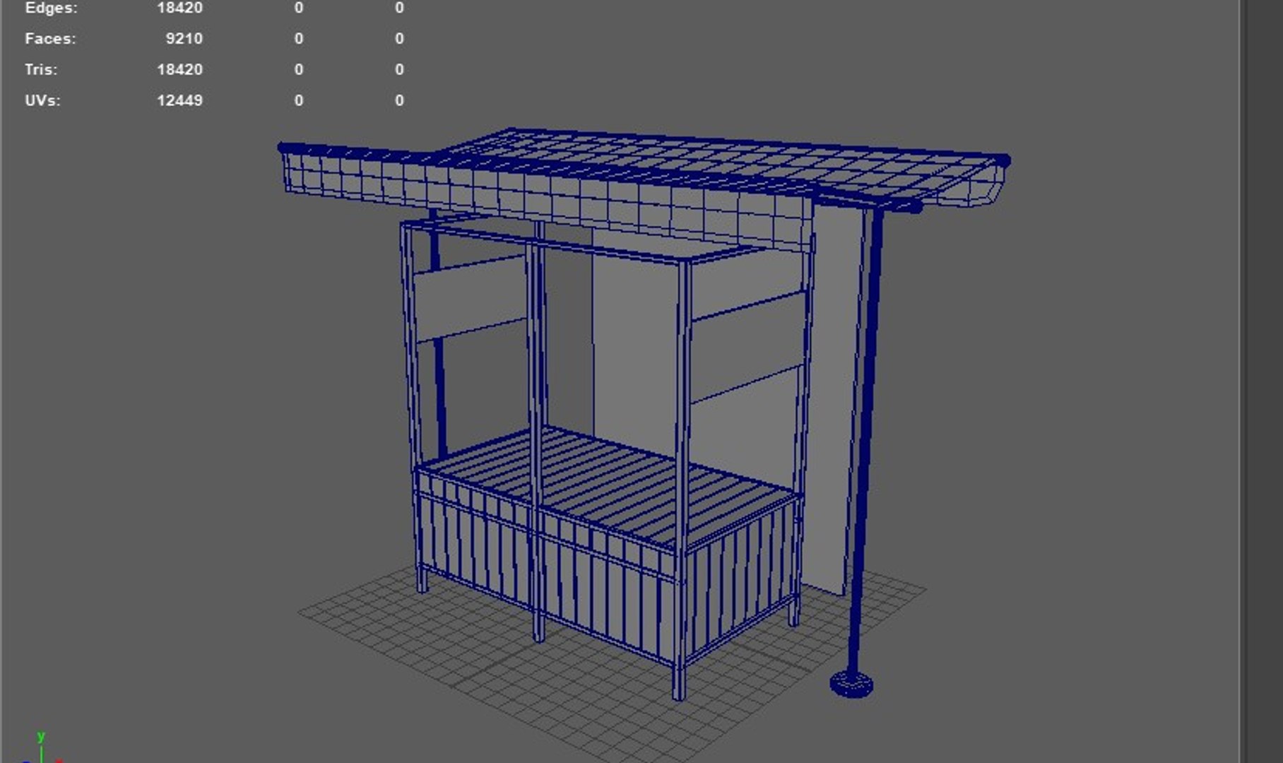 3D Food Stall 3D Model Model - TurboSquid 2365911