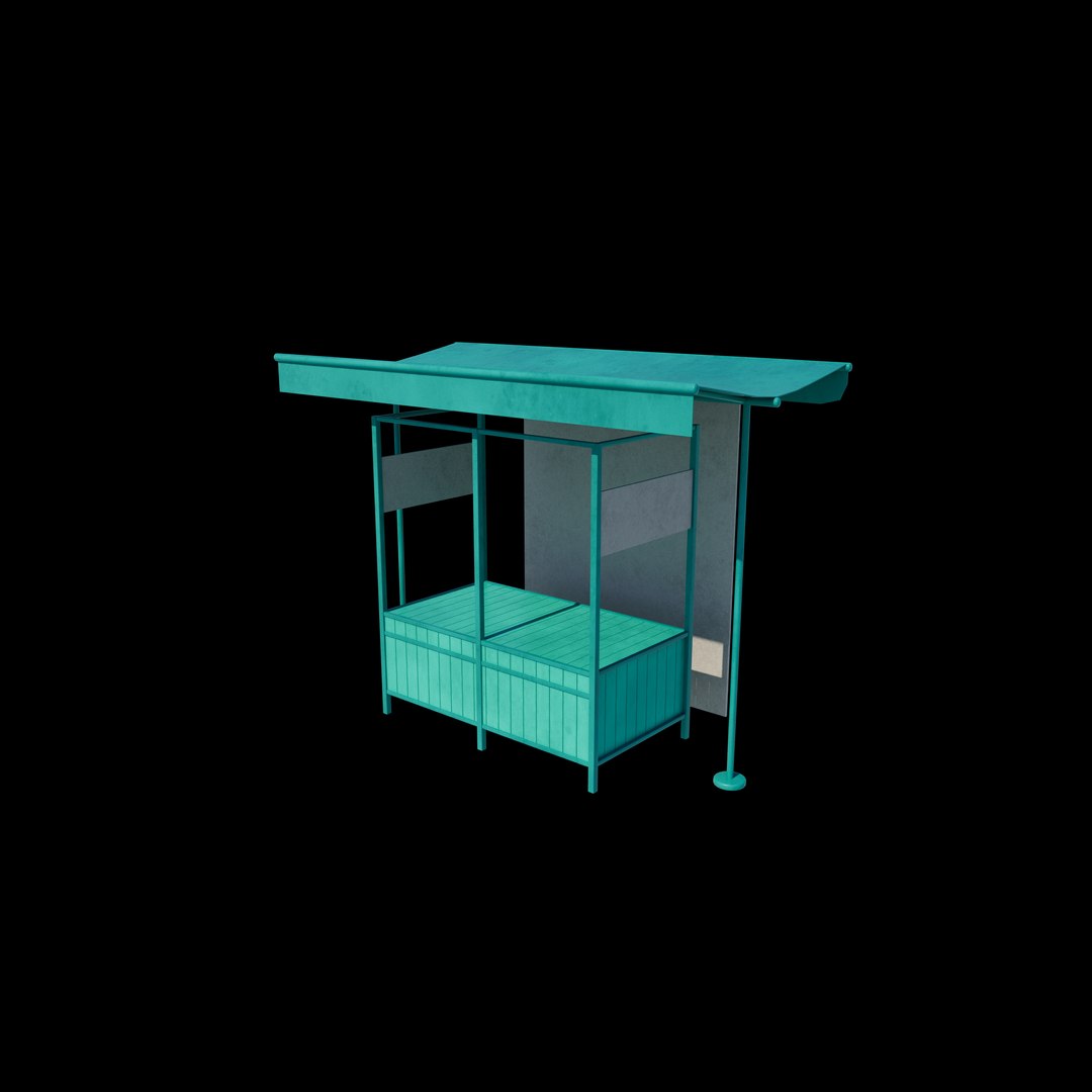 3D Food Stall 3D Model Model - TurboSquid 2365911