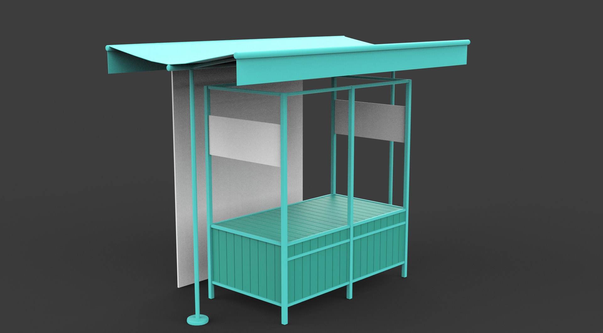 3D Food Stall 3D Model Model - TurboSquid 2365911
