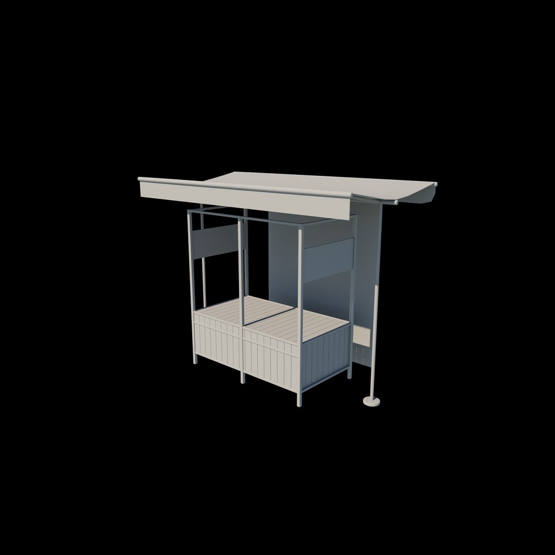 3D Food Stall 3D Model Model - TurboSquid 2365911