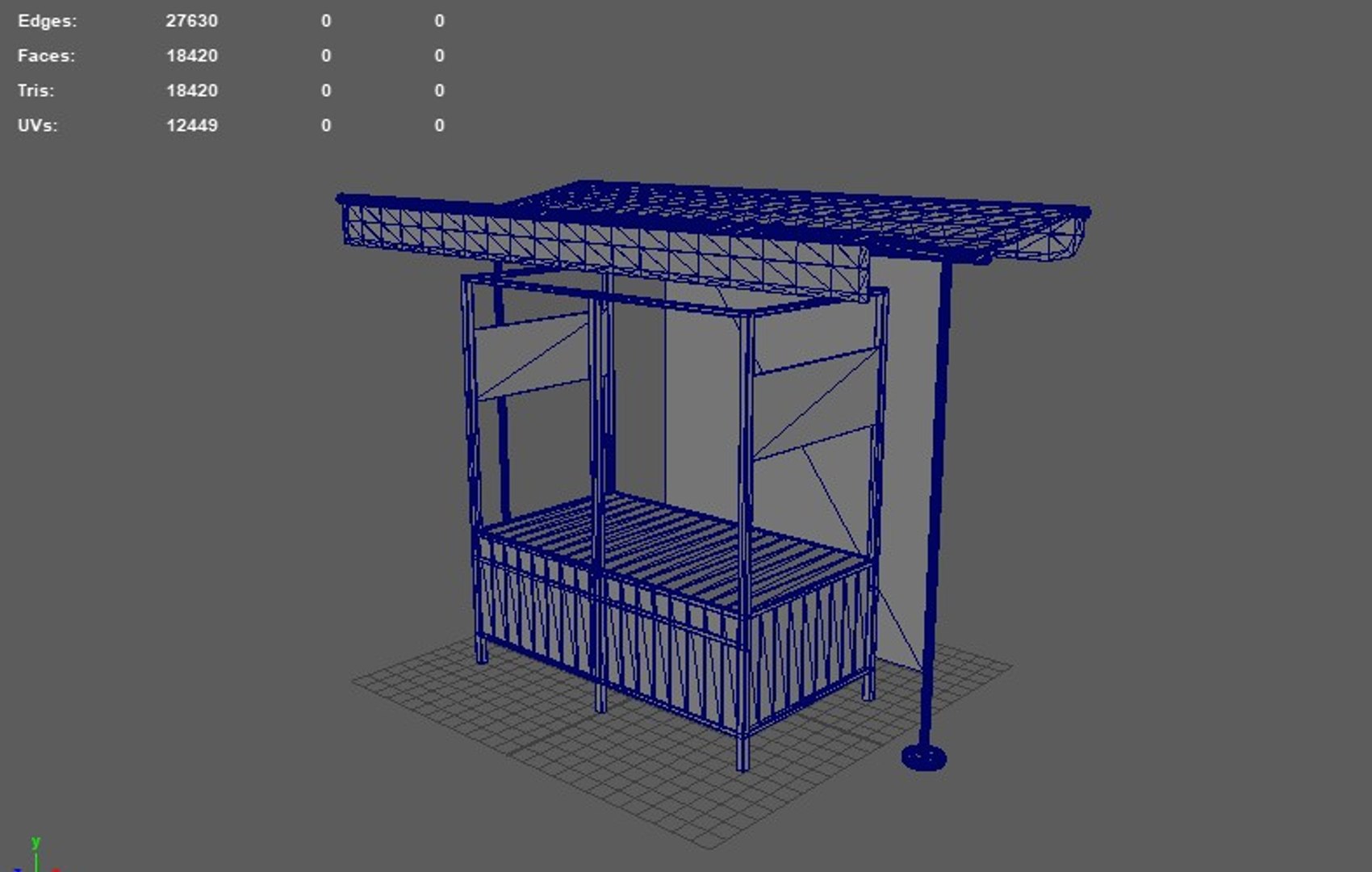 3D Food Stall 3D Model Model - TurboSquid 2365911