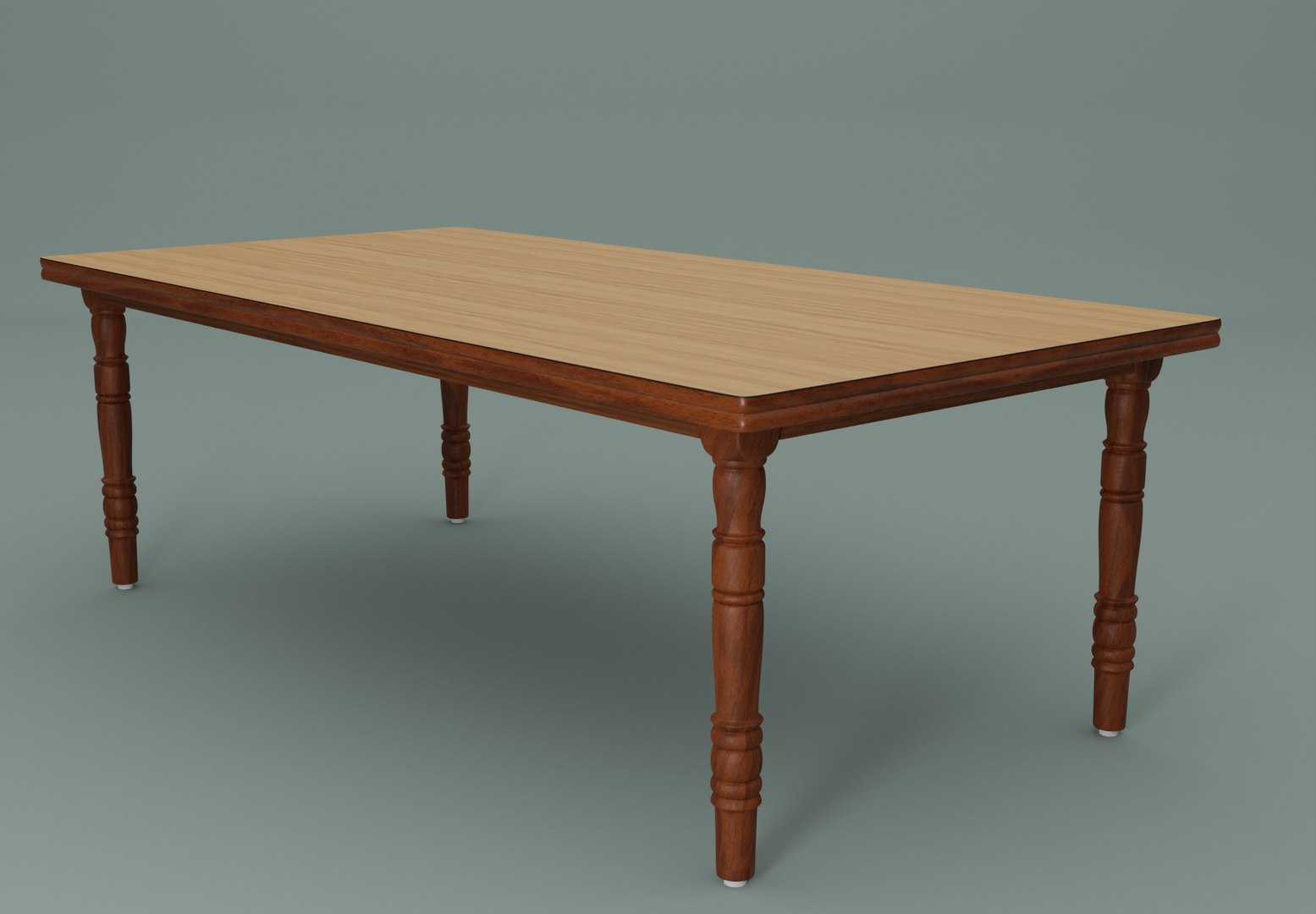 3D Dining Table Wooden Model - TurboSquid 1668077