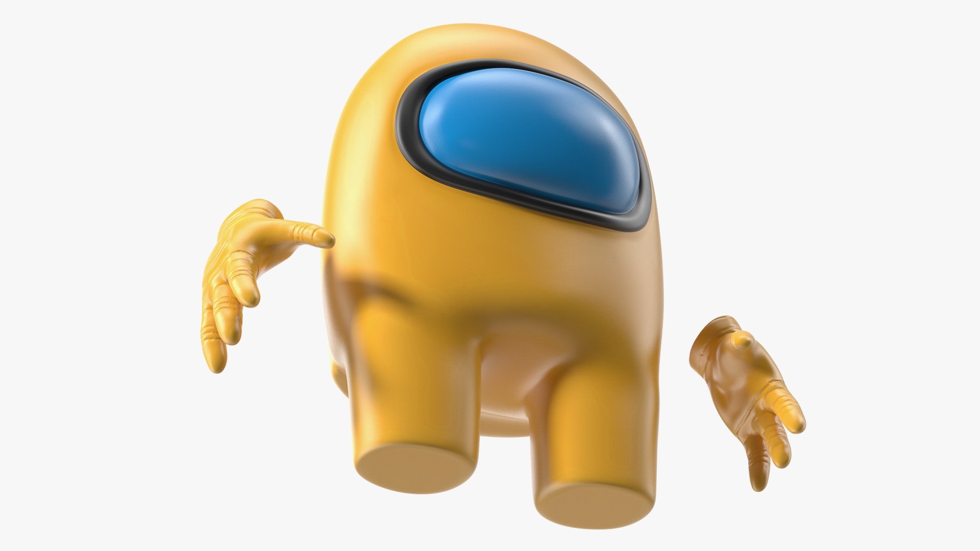 Yellow Among Us Character 3D Model - TurboSquid 2003856