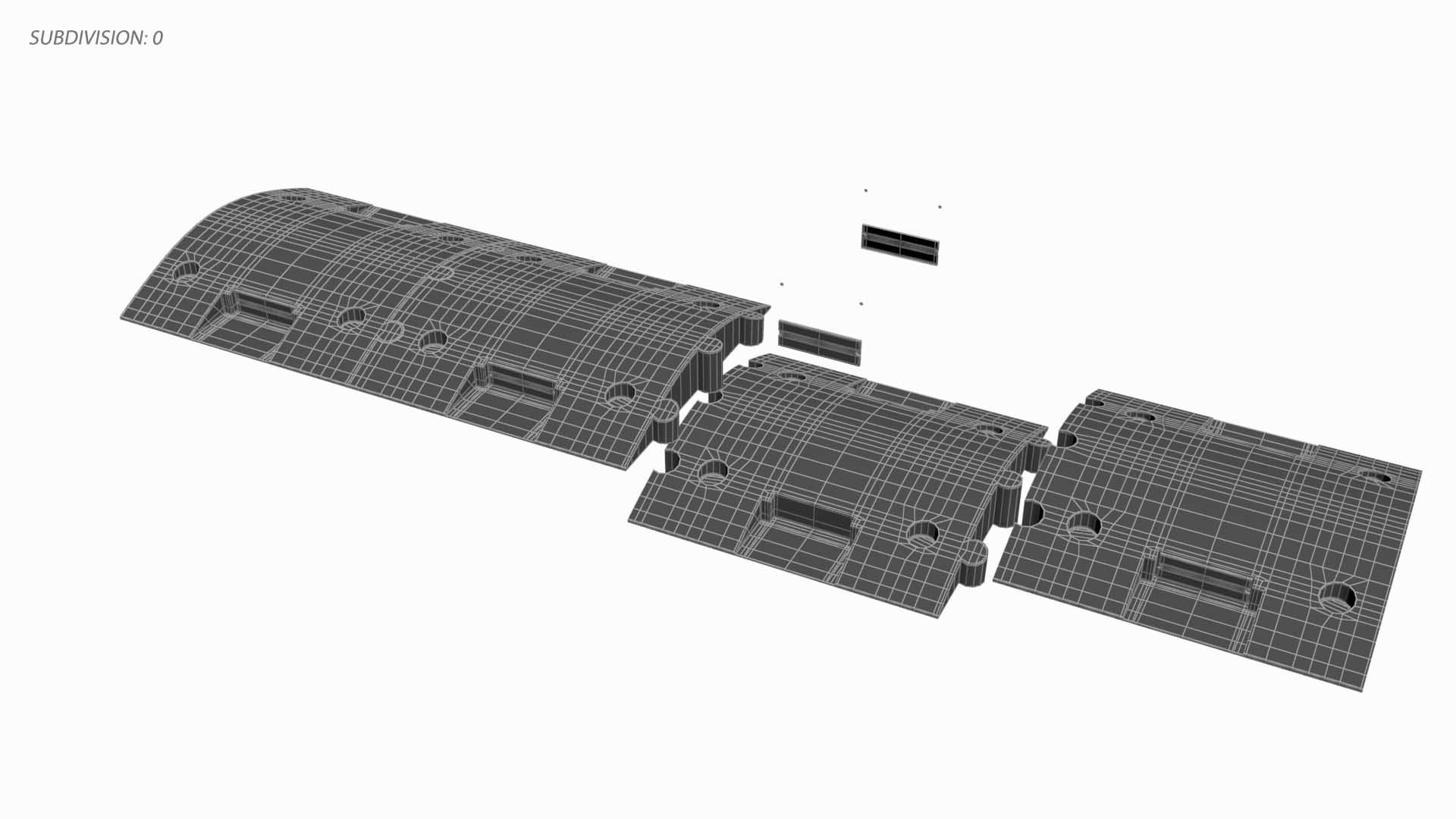 3D Speed Bump Construction Piece - TurboSquid 2159098