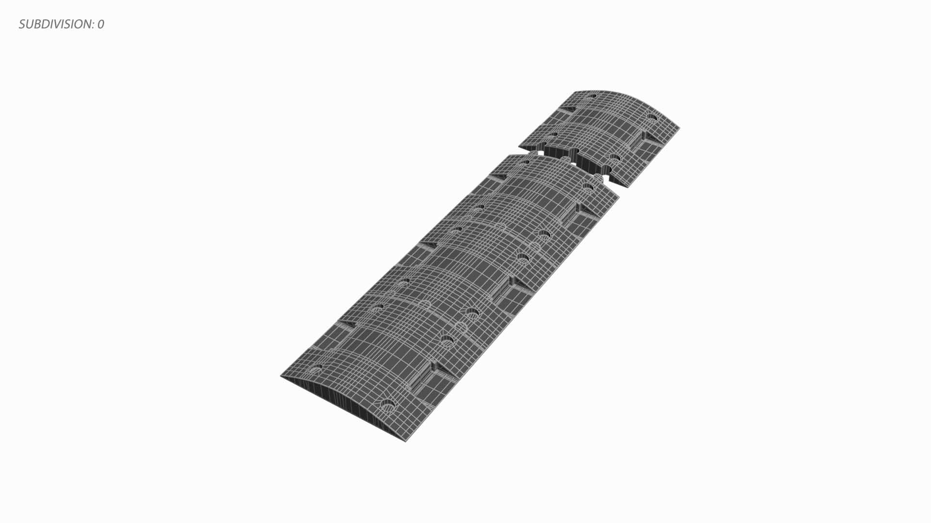 3D Speed Bump Construction Piece - TurboSquid 2159098