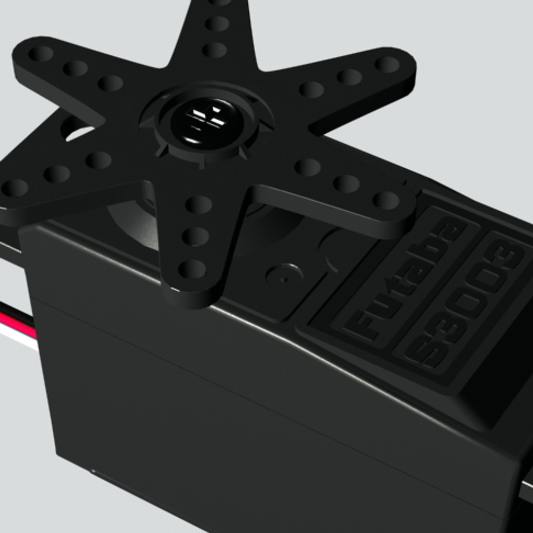 futaba s3003 servo robot 3d model