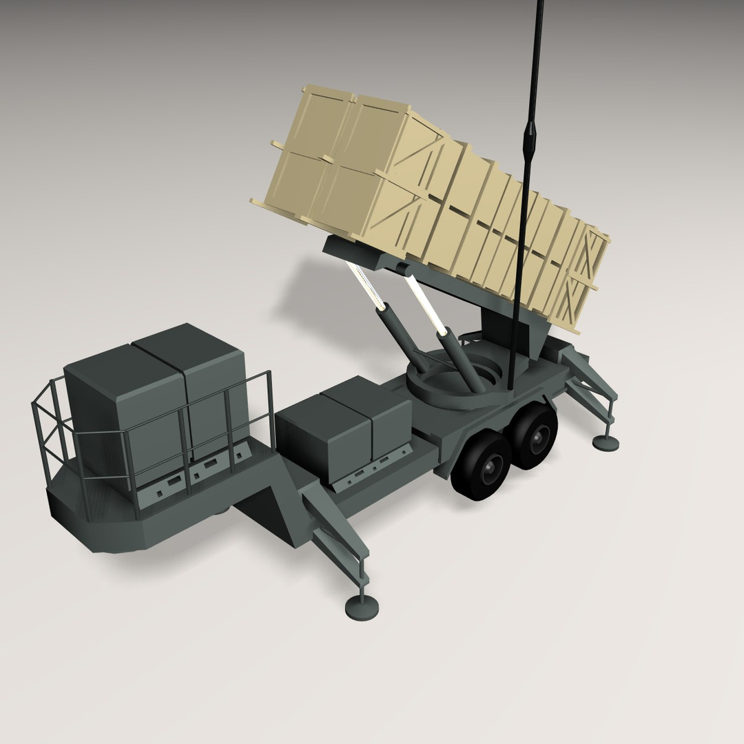 3d Patriot Missile Defense Model