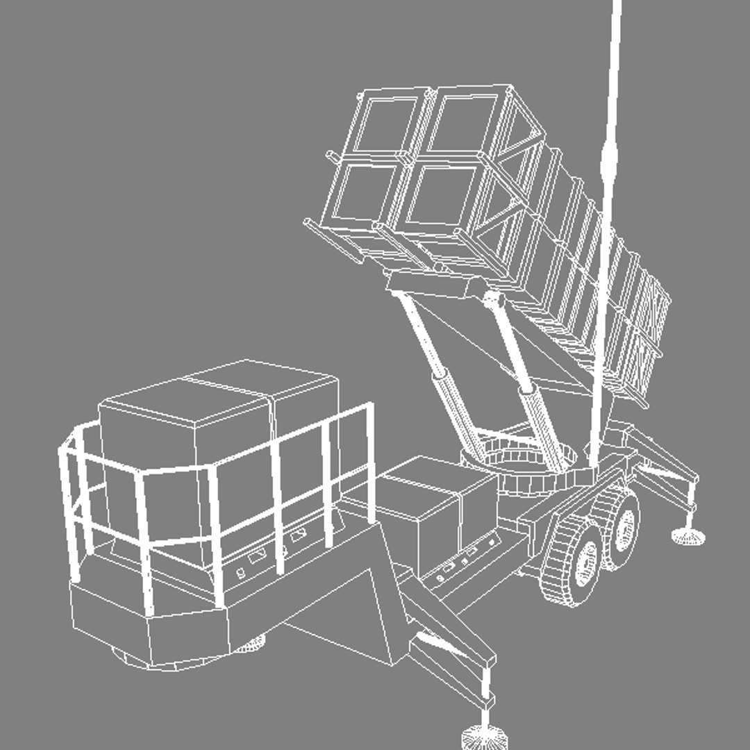 3d Patriot Missile Defense Model