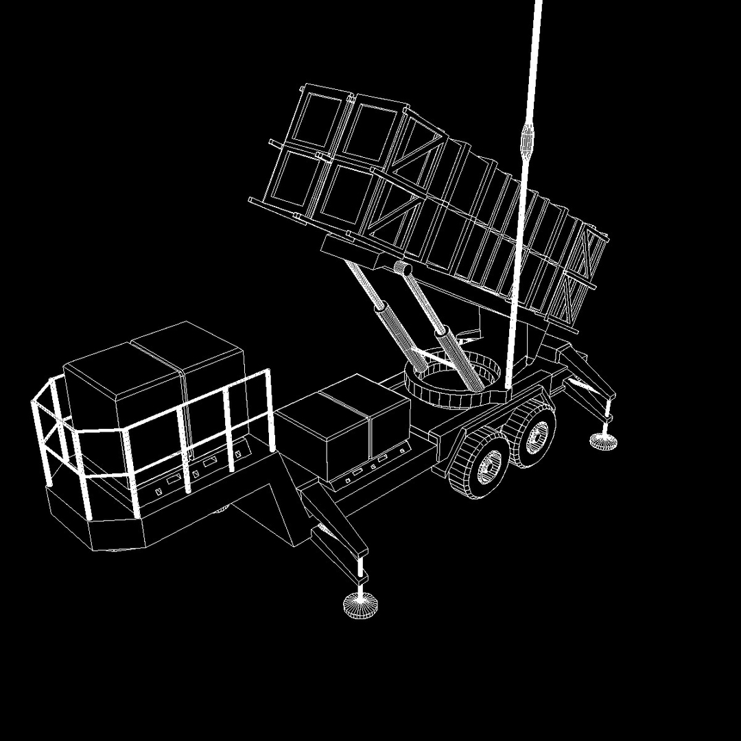 3d Patriot Missile Defense Model