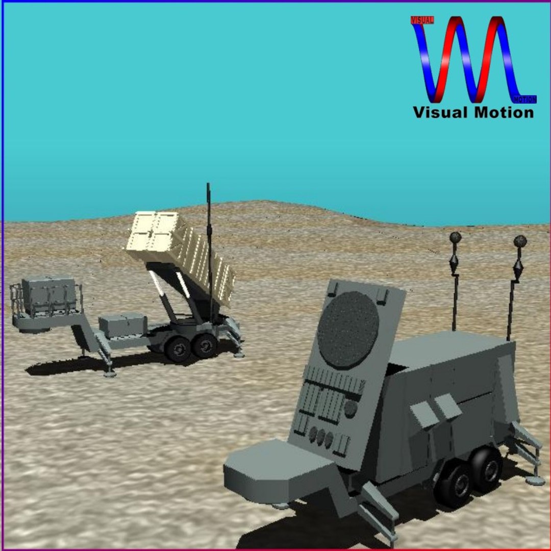 3d Patriot Missile Defense Model