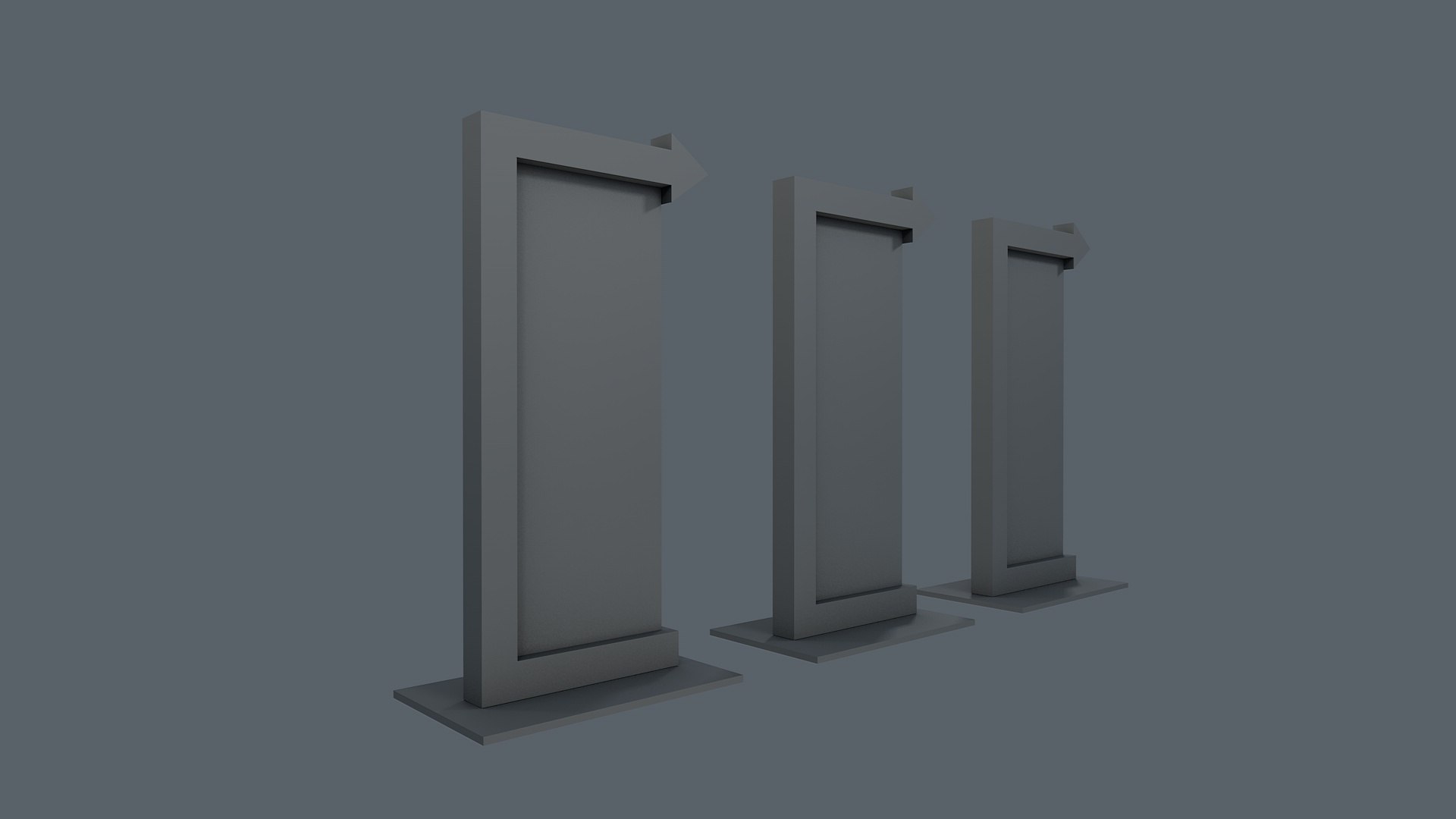 Direction Sign 3D model - TurboSquid 2069373