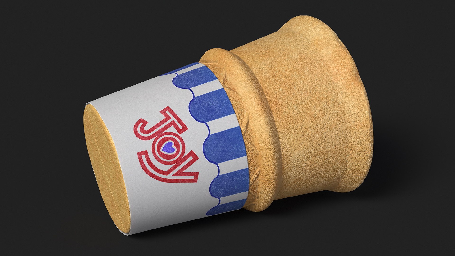 3D Model JOY Kids Flat Bottom Cake Cone - TurboSquid 2241978