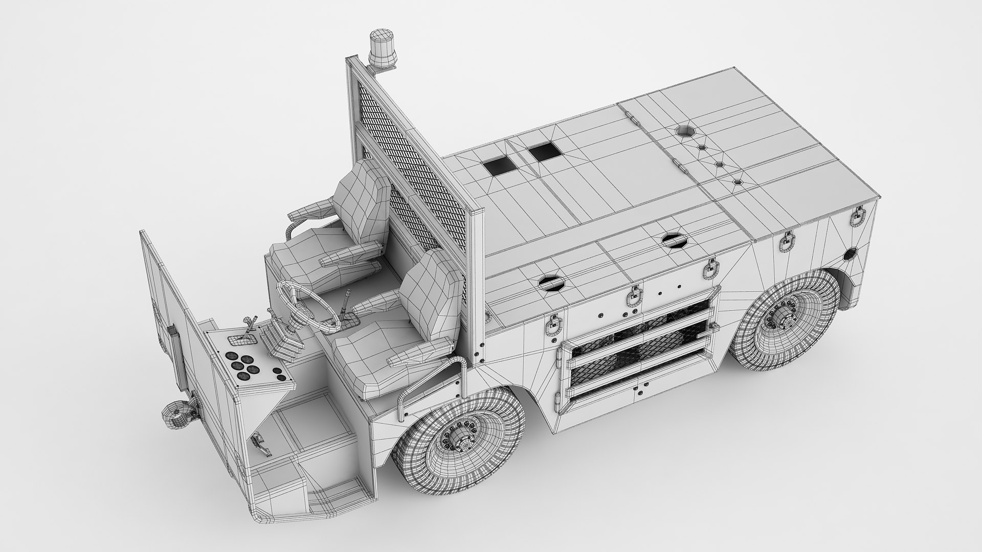 3D Military Aircraft Tugs 04 - TurboSquid 1738358