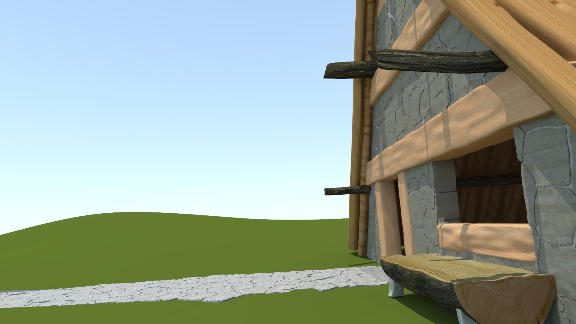 3d Obj Anglo Asterix House