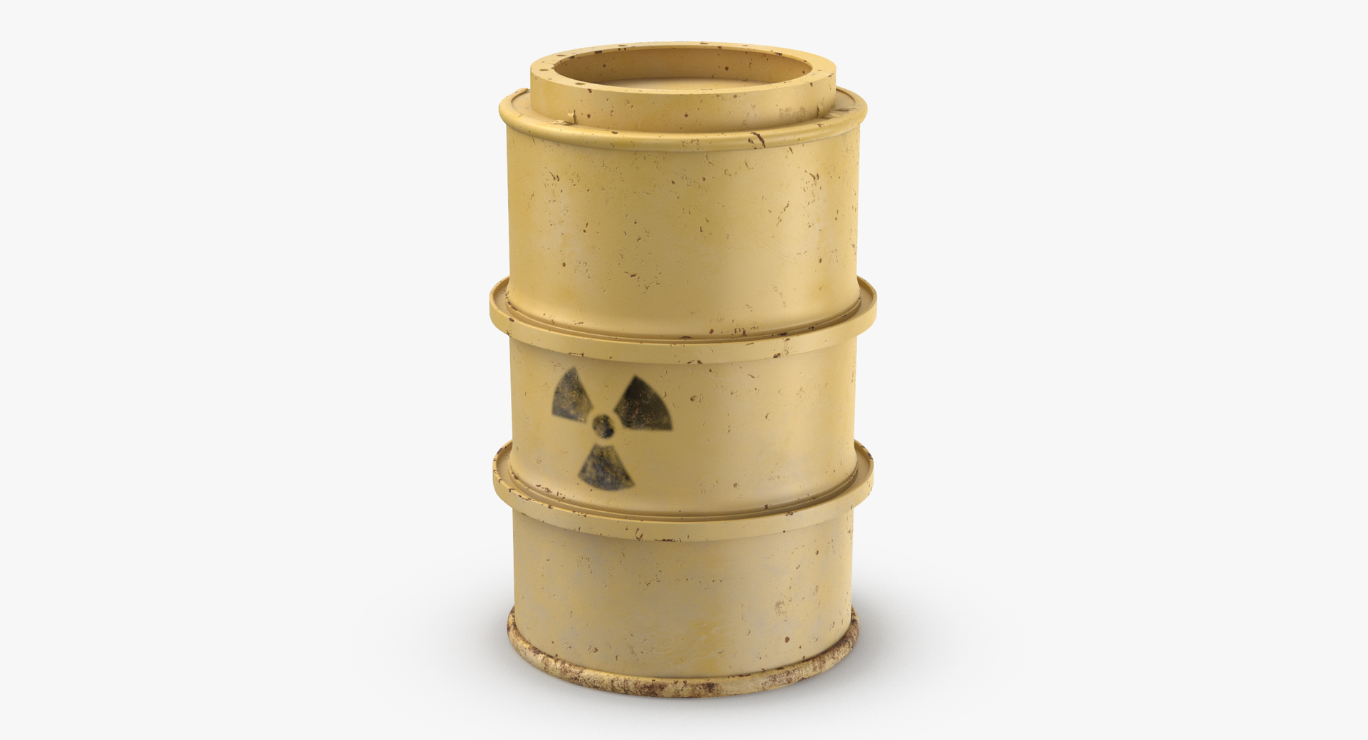 3d Toxic Waste Drum 01 Model