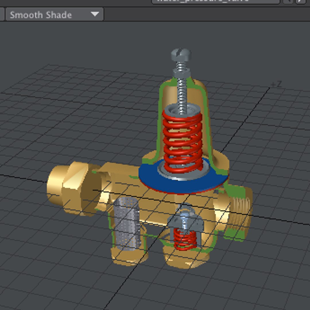 Water Pressure Relief Valve 3d Model