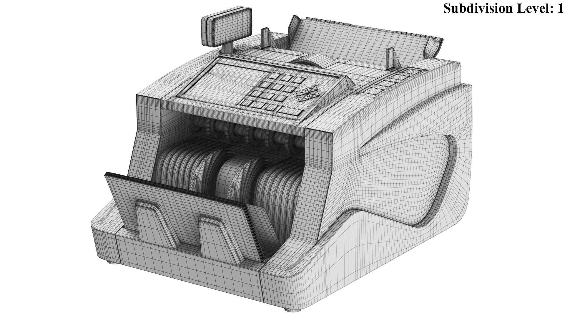 3D Detailed Money Counter Machine Model - TurboSquid 2324822