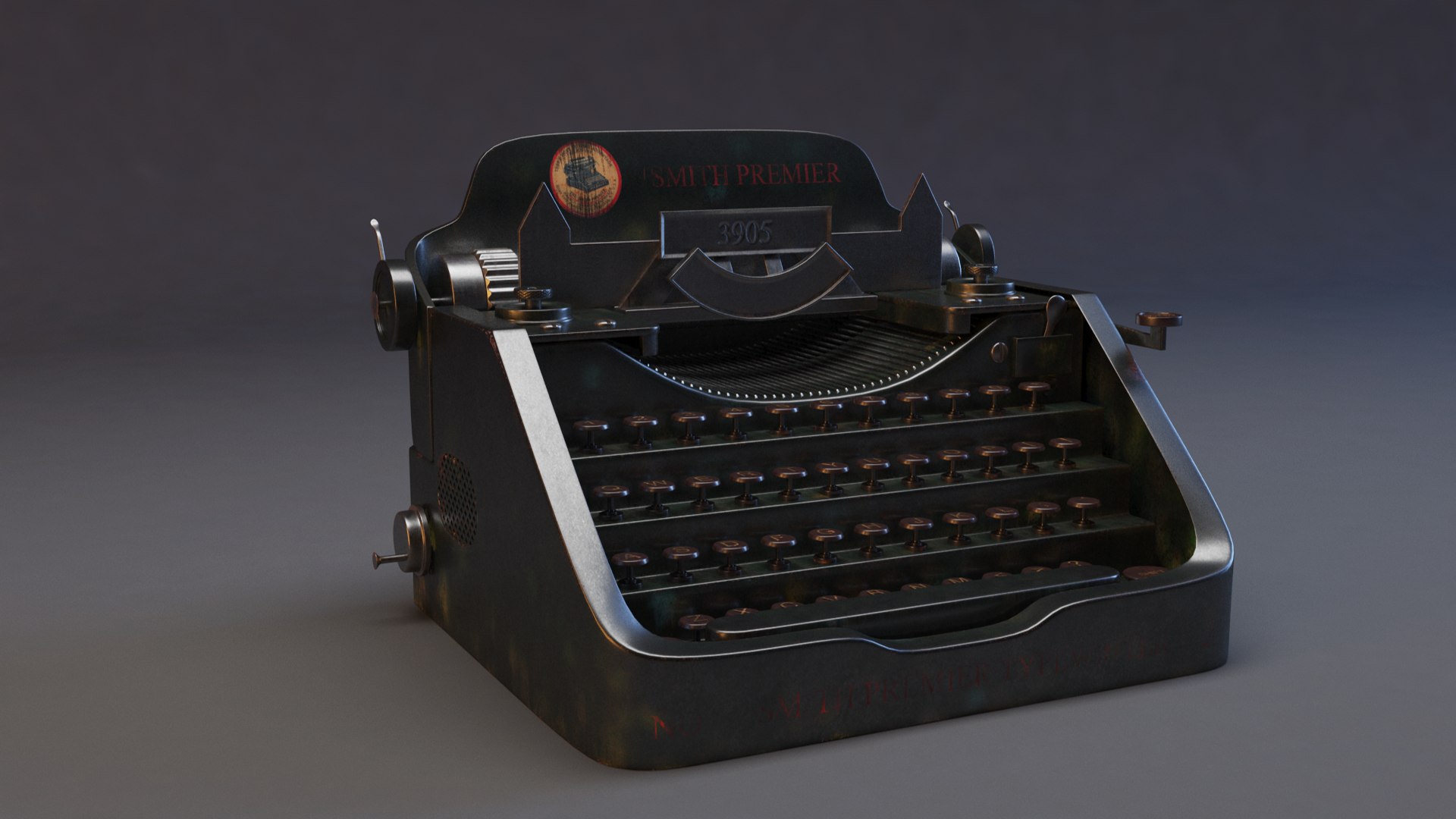 3D Vintage Typewriter- Nostalgic Mastery model - TurboSquid 2113367
