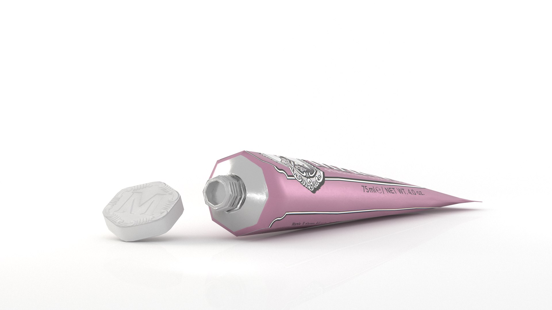 Toothpaste Pink Low-poly 3D Model 3D Model - TurboSquid 2089513