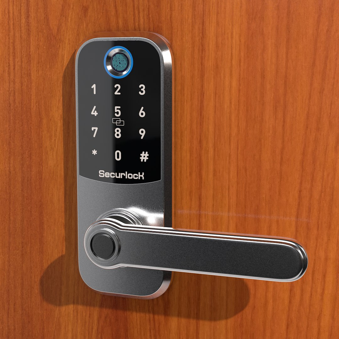 Smart Door Lock 3D - TurboSquid 2042909