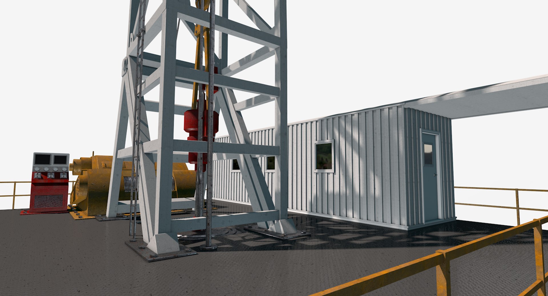 Oil Derrick 3d Obj