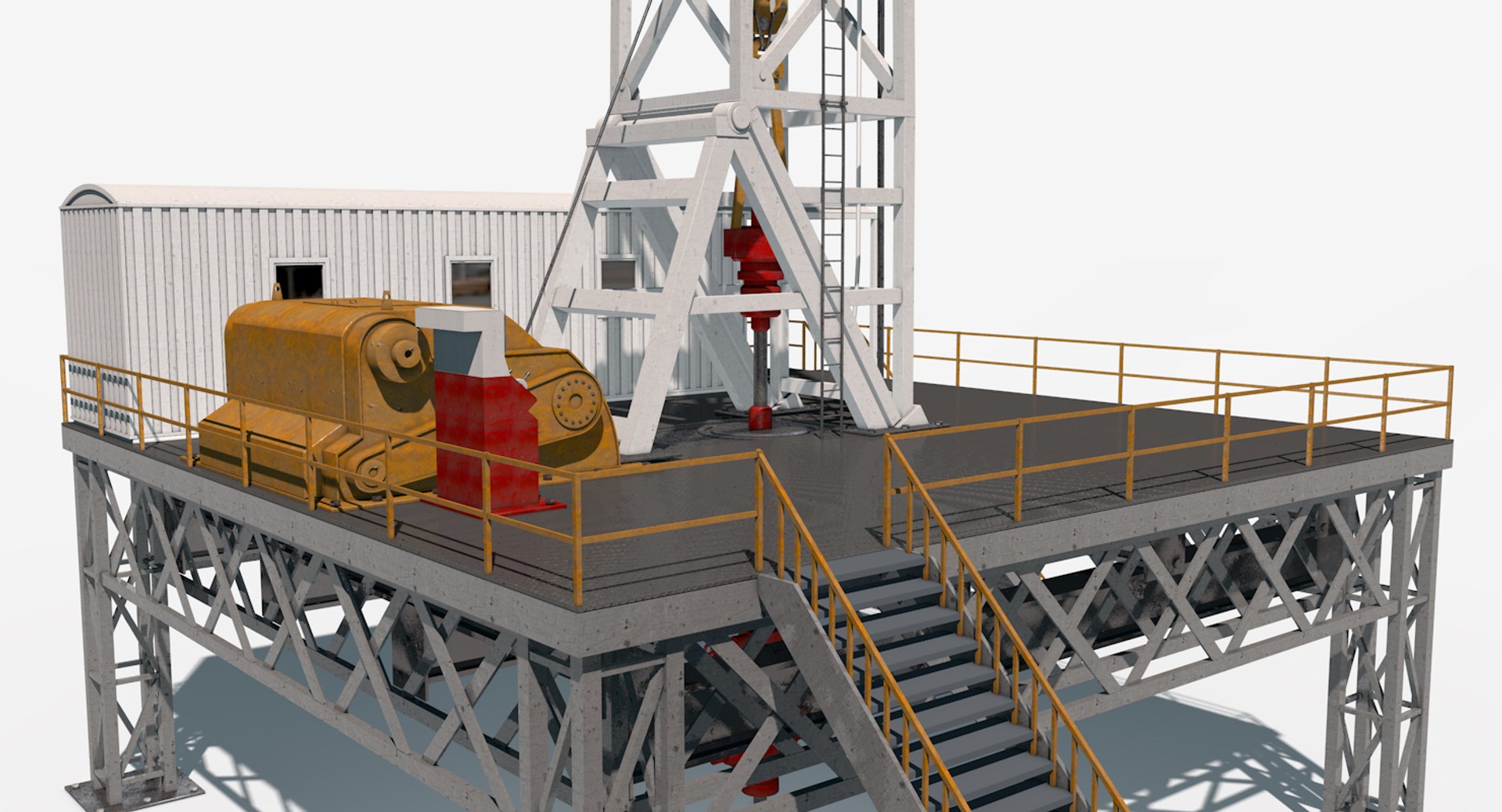 Oil Derrick 3d Obj