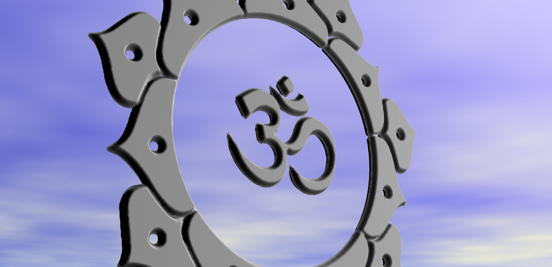 Om Symbol 3D - TurboSquid 1468806
