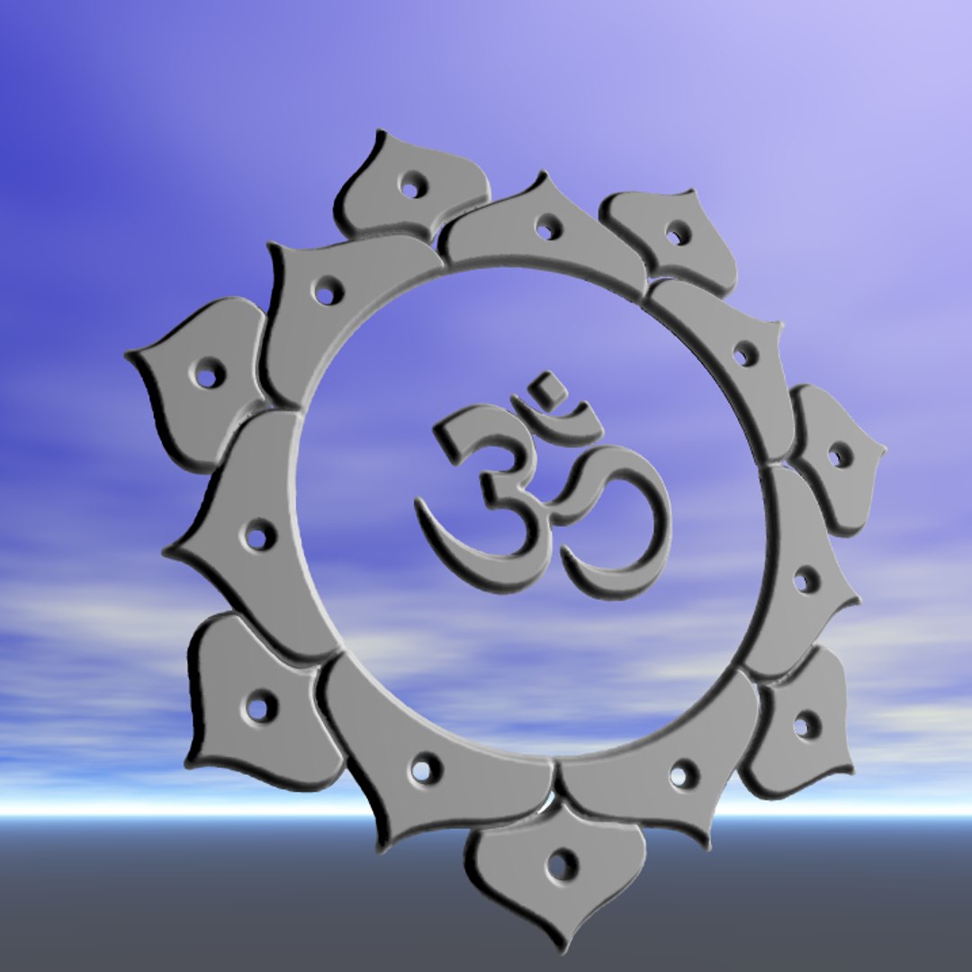 Om Symbol 3D - TurboSquid 1468806