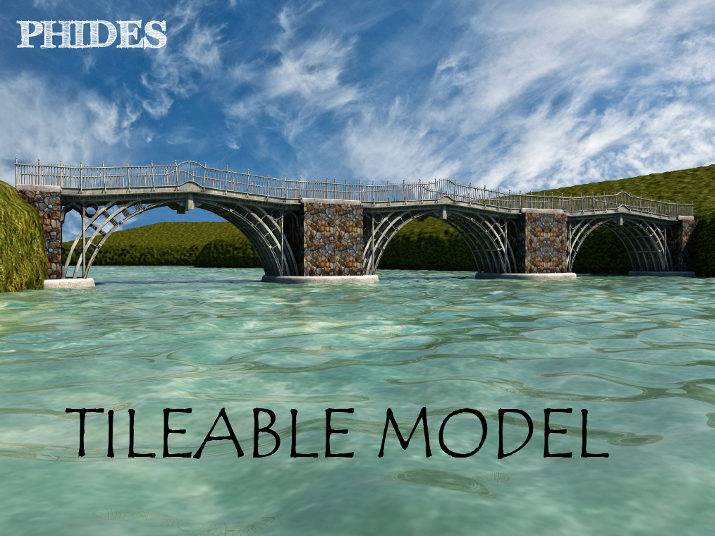 3D iron bridge model - TurboSquid 1152955