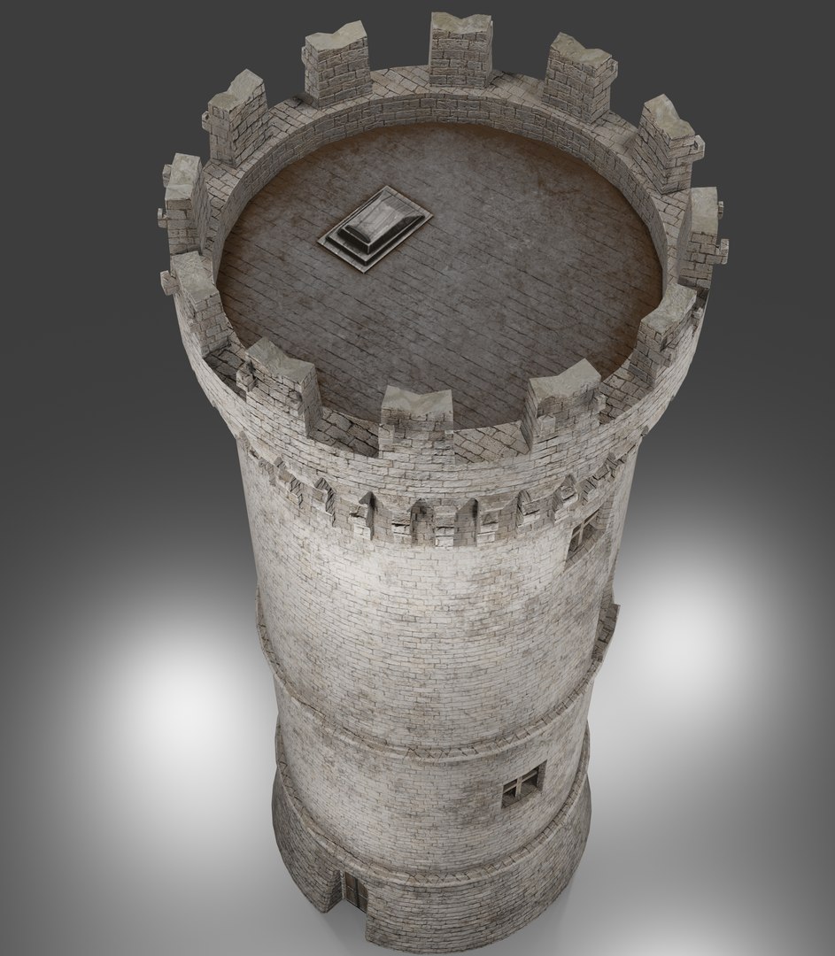 Medieval Tower Game Ready Low-poly 3D Model - TurboSquid 1764118