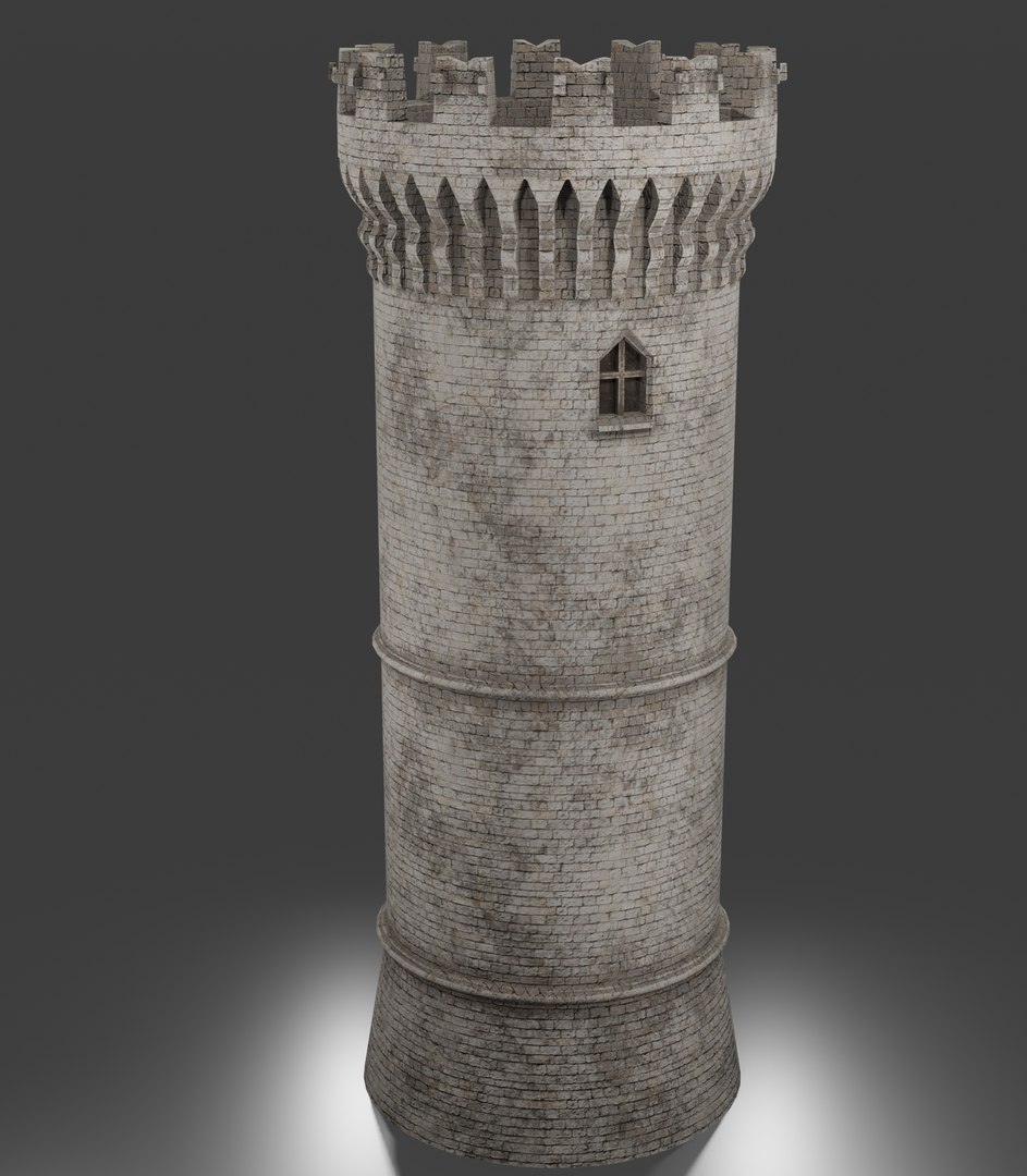 Medieval Tower Game Ready Low-poly 3D Model - TurboSquid 1764118