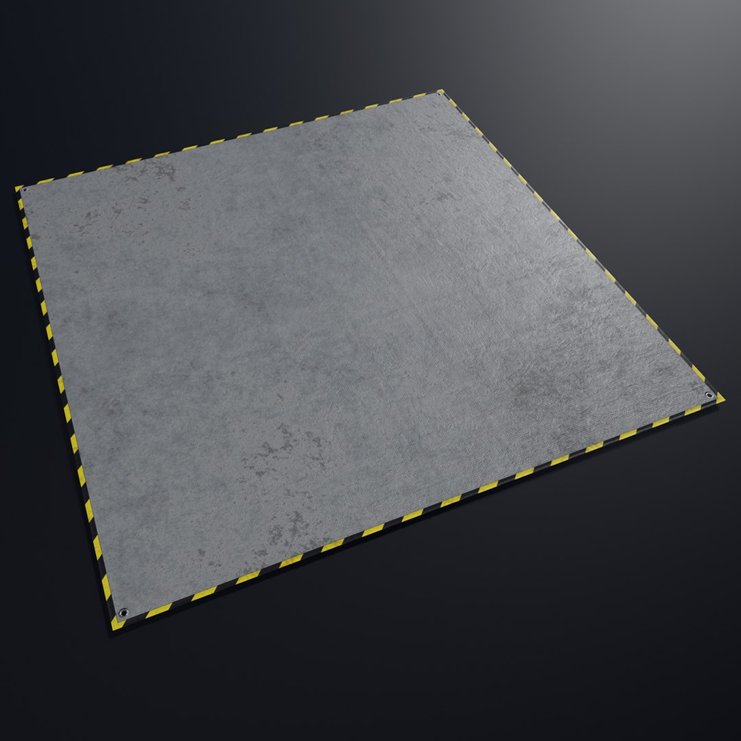 3D Model Tarp Gray PBR - TurboSquid 1300418