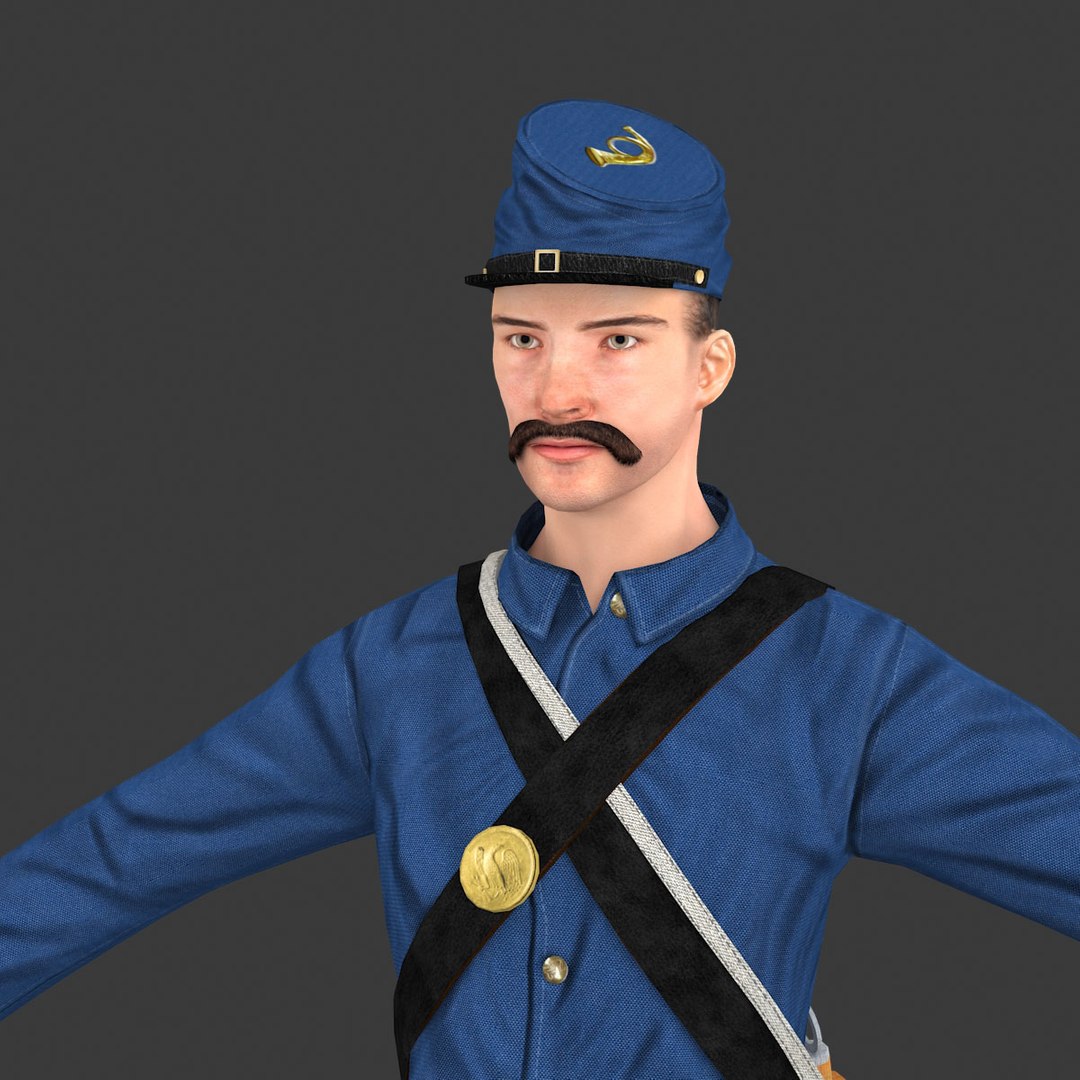 Confederate Soldier Union Model - TurboSquid 1398731