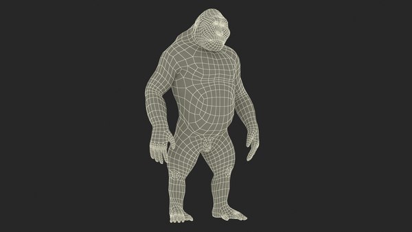 modelo 3d El gran simio Gigantopithecus en posición de pie - TurboSquid ...
