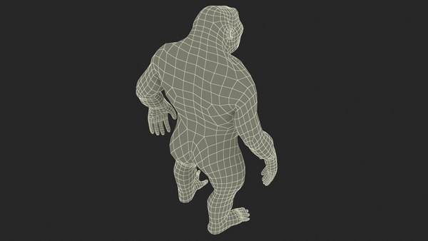 modelo 3d El gran simio Gigantopithecus en posición de pie - TurboSquid ...