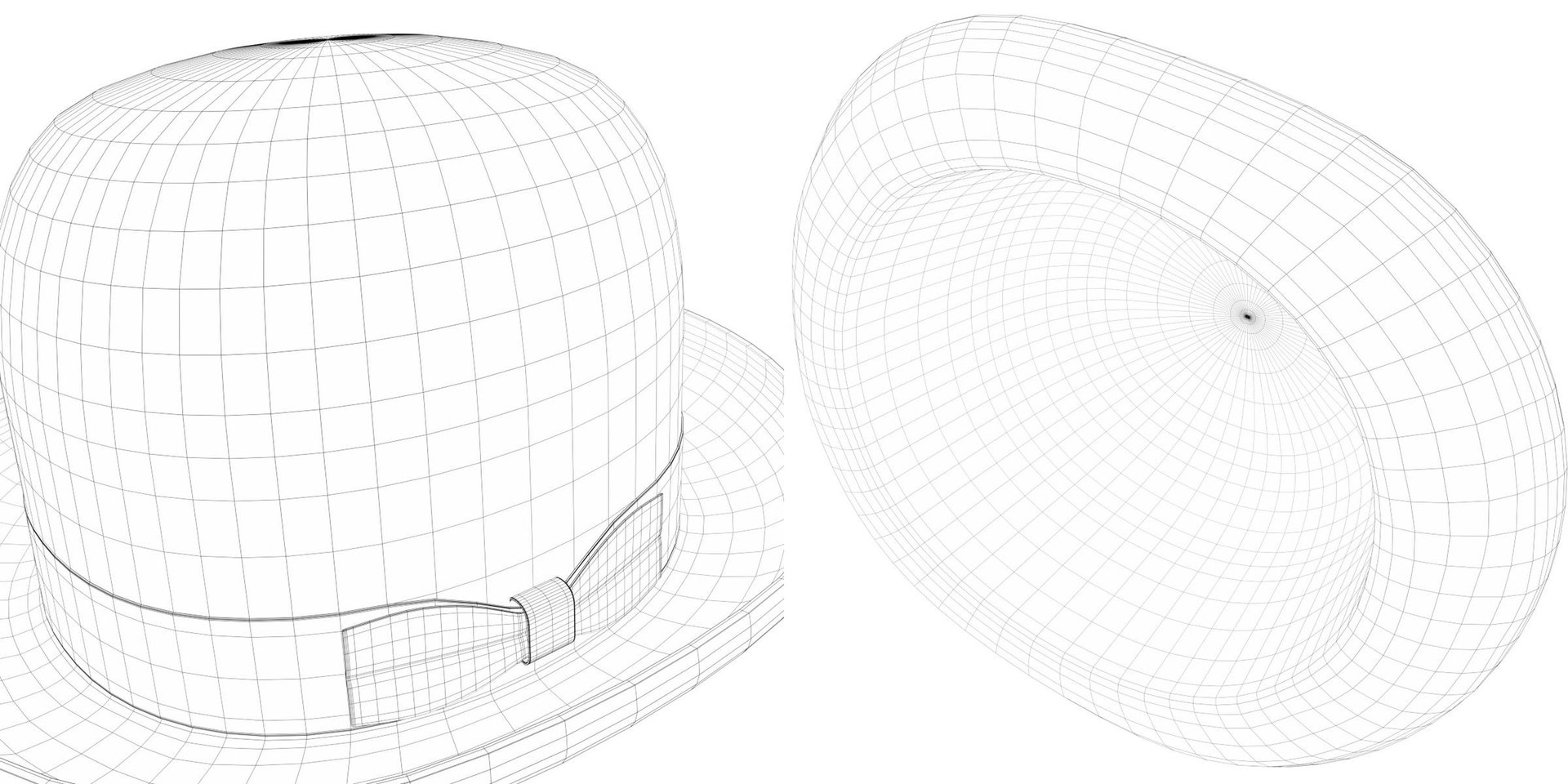 Bowler Hat 3D Model - TurboSquid 1411809