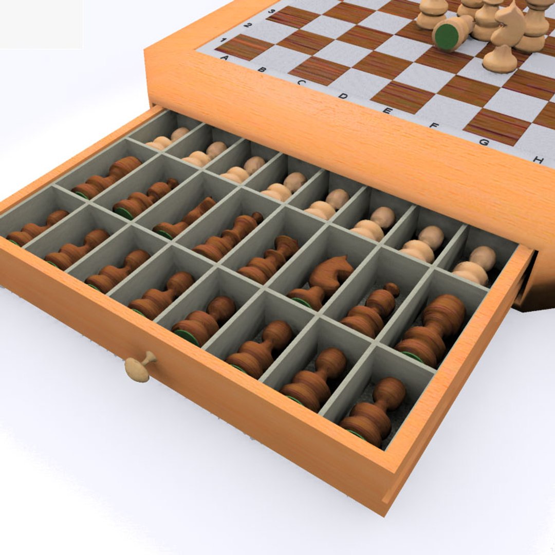 3d Model Chess Box Drawer