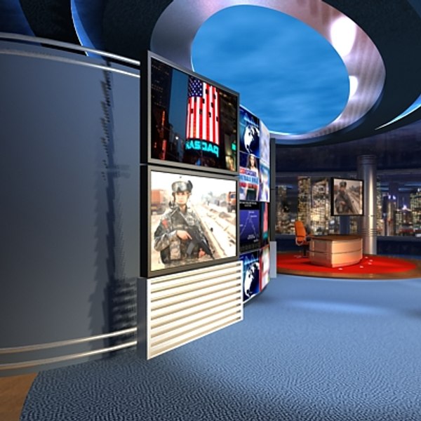 tv news studio max
