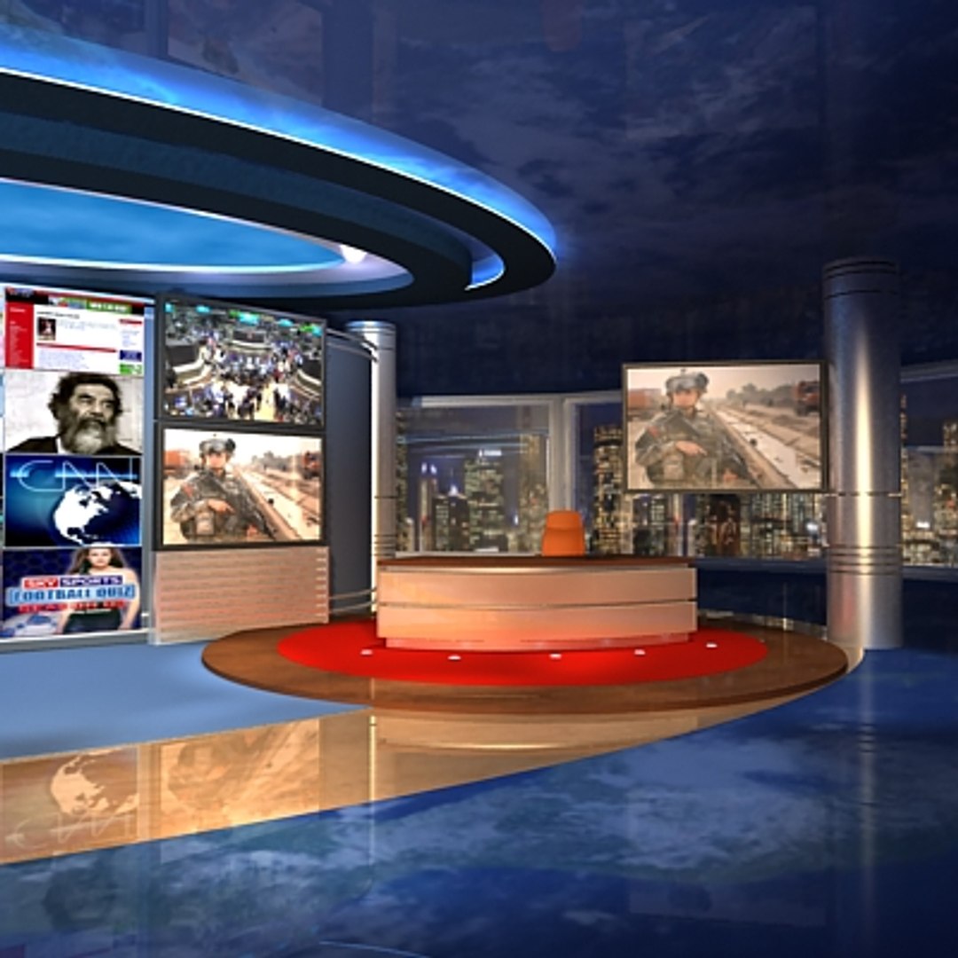 tv news studio max