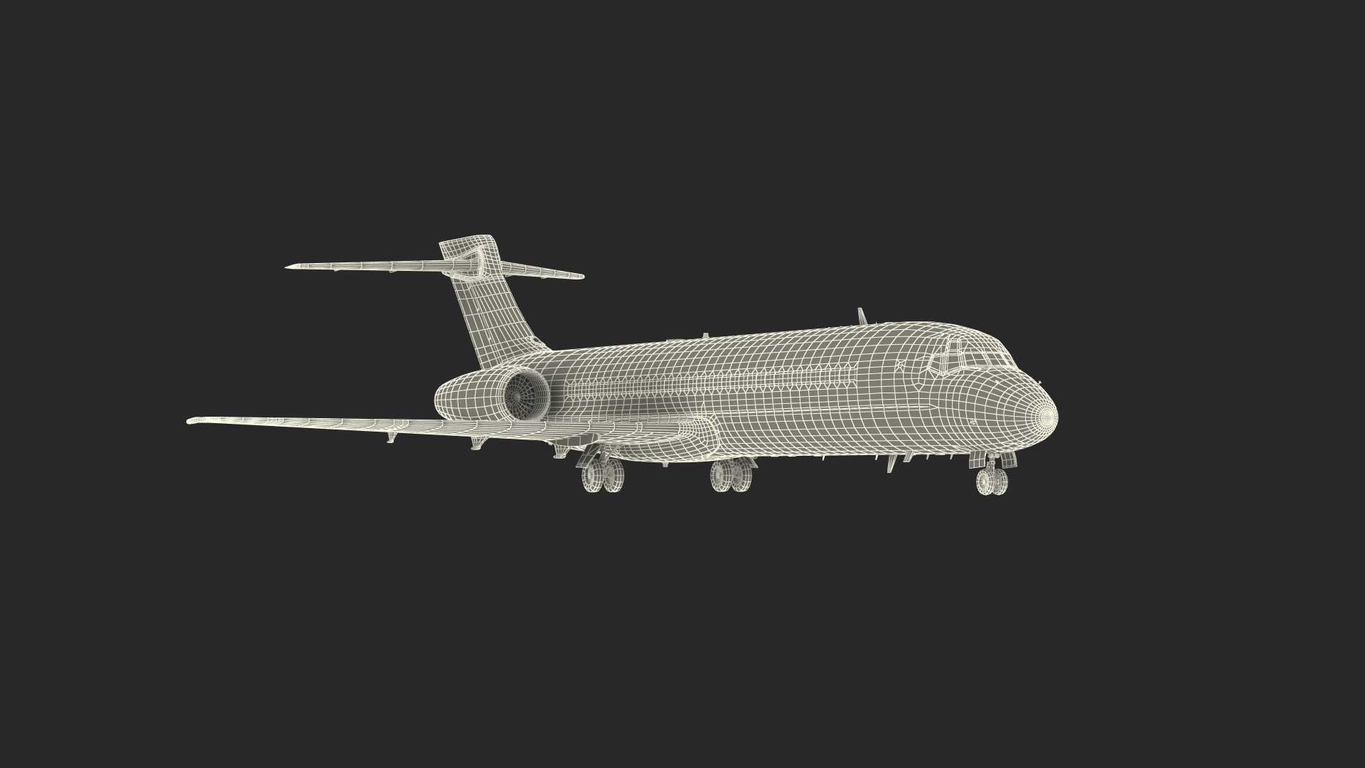 3D Passenger Jet Airliner Boeing 717-200 Volotea Rigged Model ...