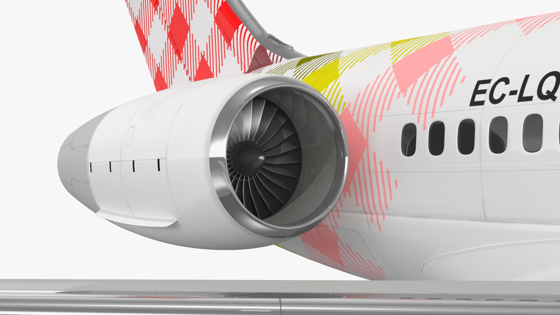 3D Passenger Jet Airliner Boeing 717-200 Volotea Rigged Model ...