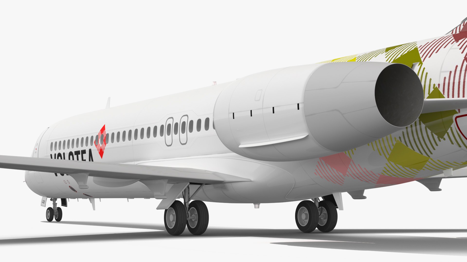 3D Passenger Jet Airliner Boeing 717-200 Volotea Rigged Model - TurboSquid 2384259
