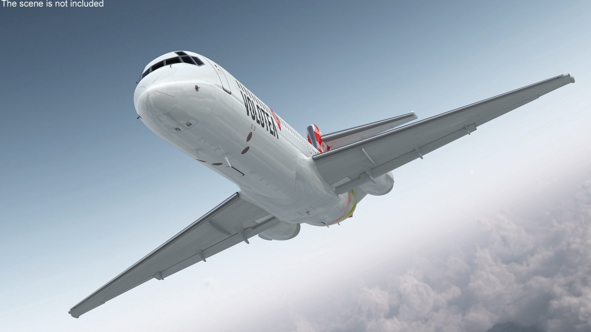 3D Passenger Jet Airliner Boeing 717-200 Volotea Rigged Model - TurboSquid 2384259