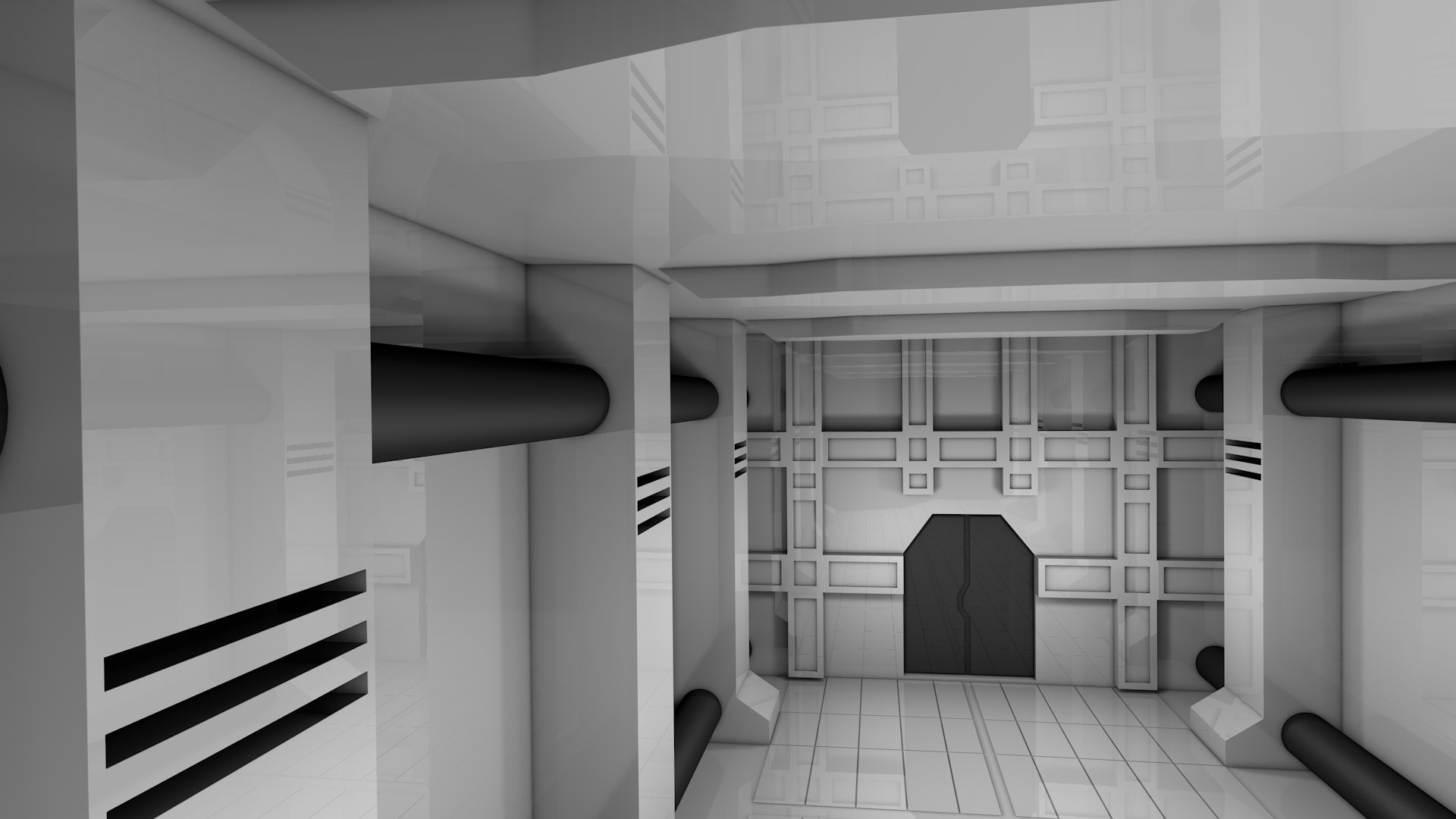 Hallway Interior 3D Model - TurboSquid 2326938