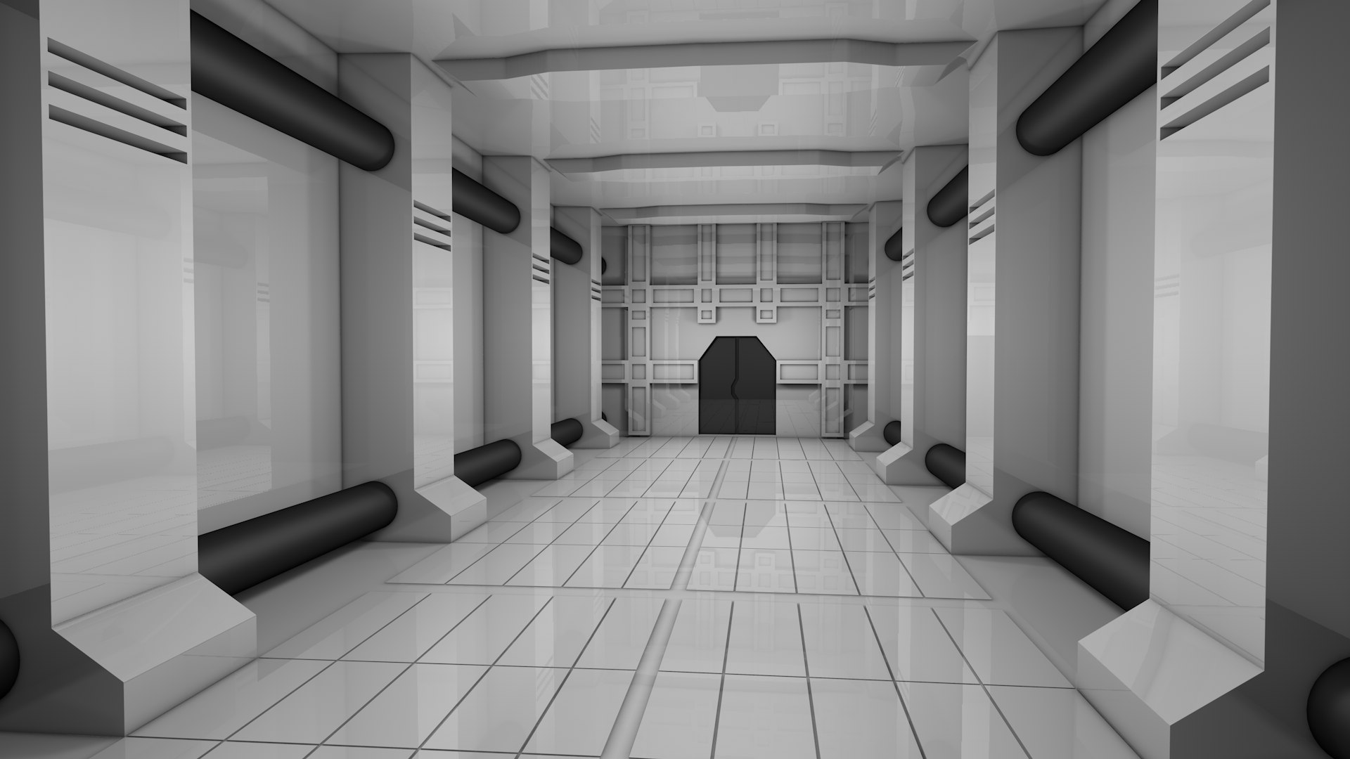 Hallway Interior 3D Model - TurboSquid 2326938
