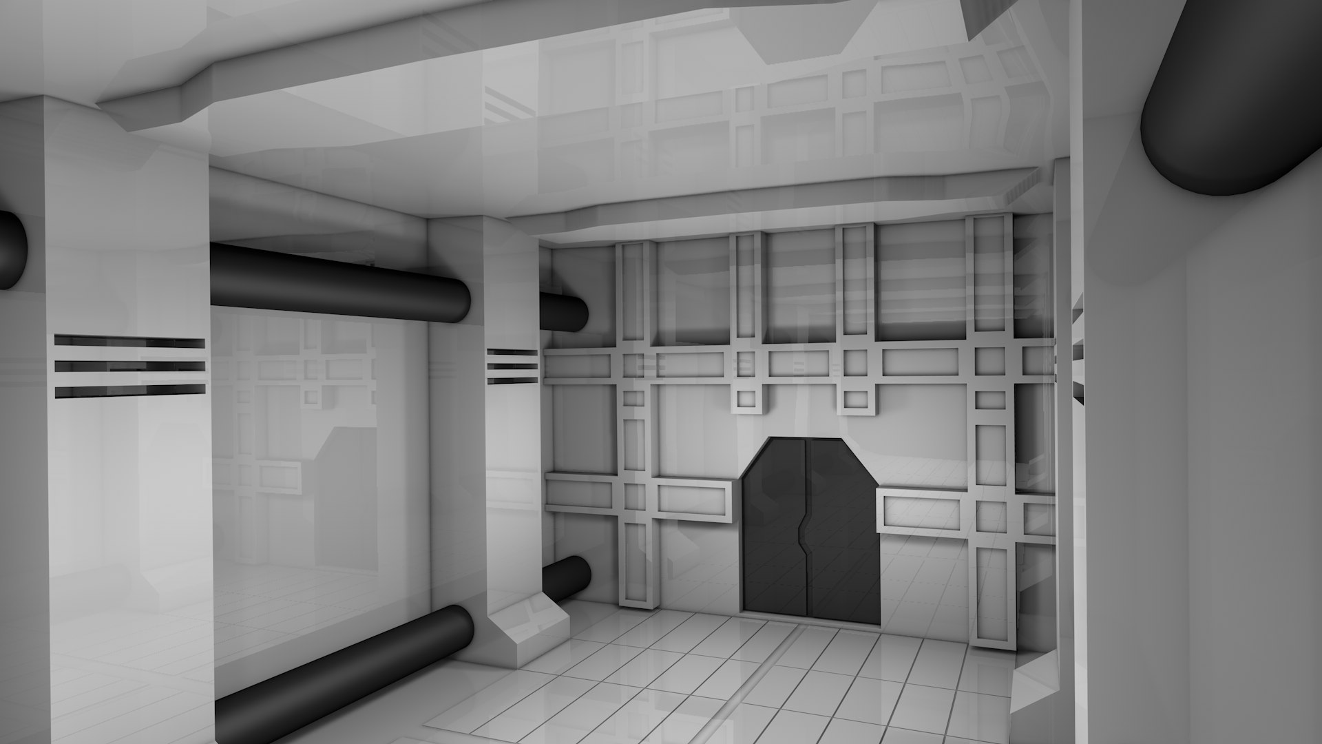 Hallway Interior 3D Model - TurboSquid 2326938