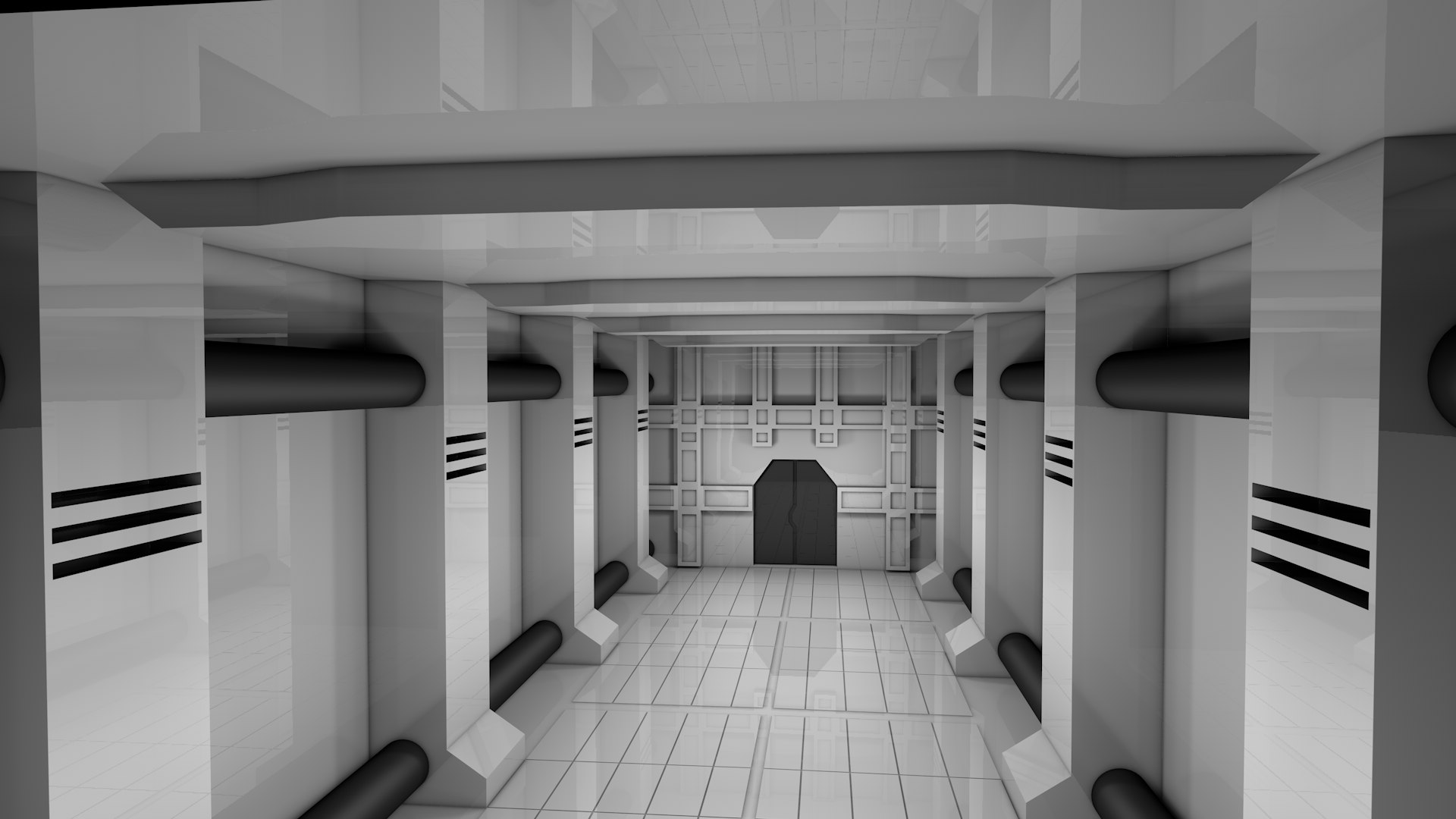 Hallway Interior 3D Model - TurboSquid 2326938